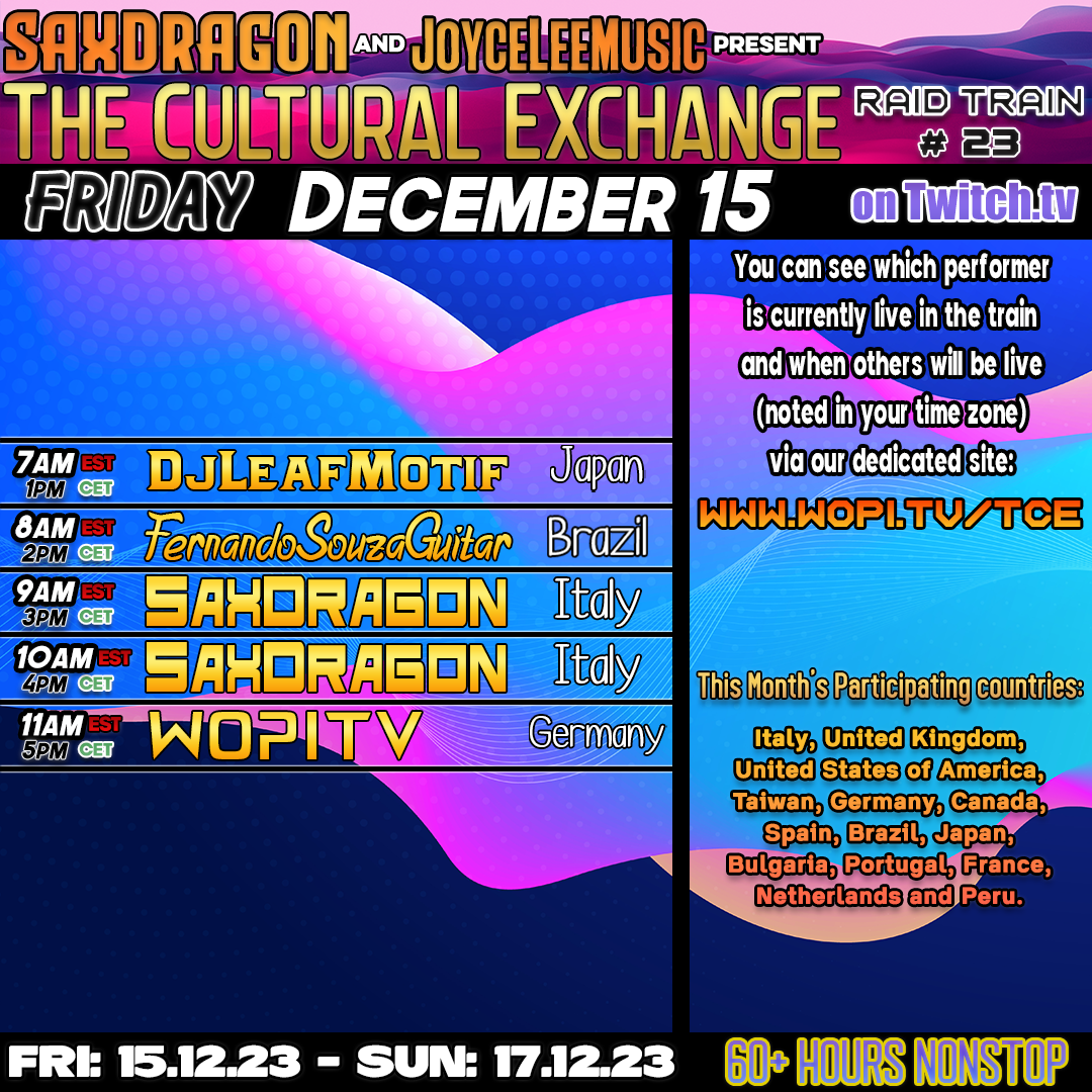 The Cultural Exchange - Raid Train | wopiTV